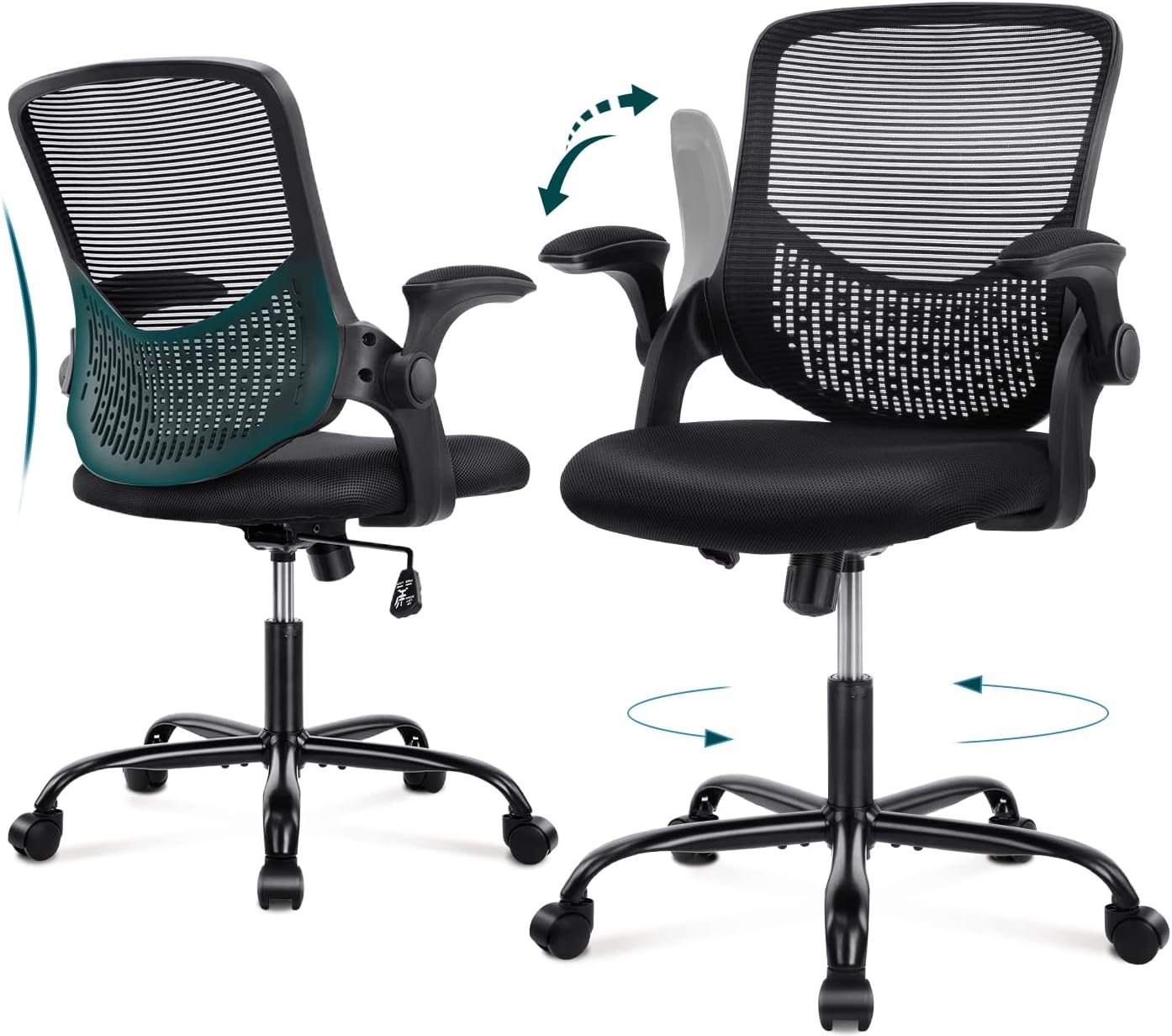 Silla de oficina, silla ergonómica de malla para computadora, sillas d – Torno