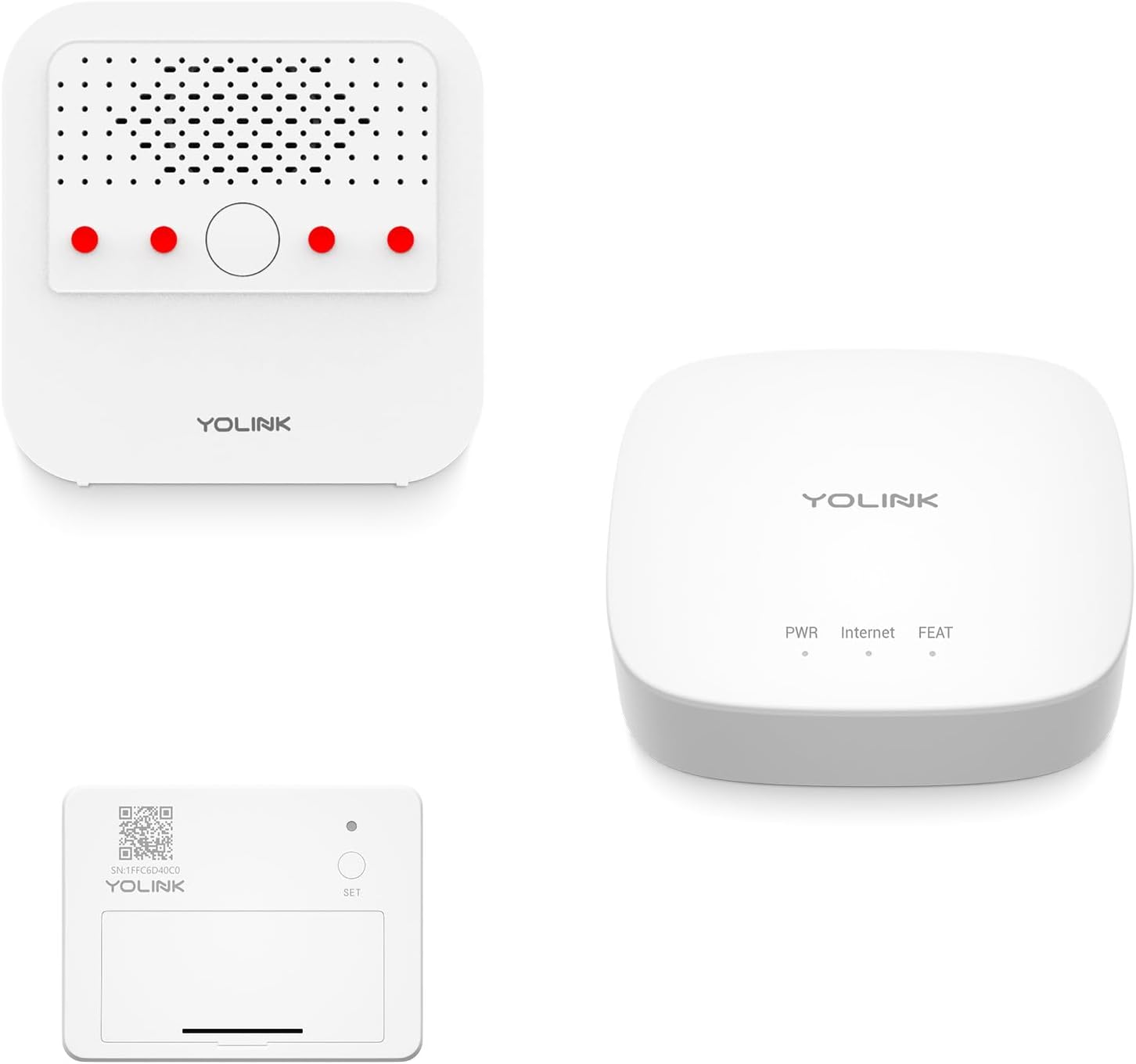 YoLink LoRa - Paquete de seguridad inteligente para el hogar: concentr ...